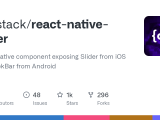Github Callstack React Native Slider React Native Component Exposing