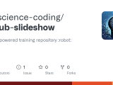 Github Geoscience Coding Github Slideshow A Robot Powered Training