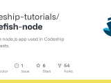 Github Codeship Tutorials Codefish Node A Simple Node Js App Used In