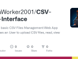 Github Dataworker2001 Csv File Interface This Is A Basic Csv Files