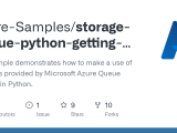 Github Azure Samples Storage Queue Python Getting Started This