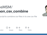 Github Aroosmsm Python Csv Combine Python Script To Combine Csv