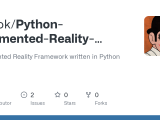 Github Vertok Python Augmented Reality Framework Augmented Reality
