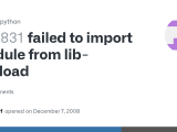 Failed To Import Module From Lib Dynload Issue 48831 Python