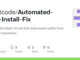 Github Khatcode Automated Kali Install Fix Automated Bash Script
