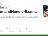 Github Khellang Commandhandlerexample A Simple Example For Decorated