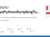 Github Iit Rain Ansyspythonscriptingtutorial Tutorial On Python