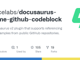 Github Saucelabs Docusaurus Theme Github Codeblock A Docusaurus V2