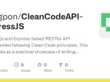 Github Iidogpon Cleancodeapi Expressjs A Node Js And Express Based
