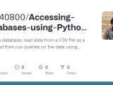 Github Sk240800 Accessing Databases Using Python Script Create A