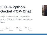 Github Je Rico H Python Websocket Tcp Chat This Is A Project I Made