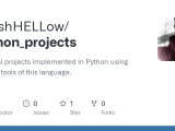 Github Marshhellow Python Projects Personal Projects Implemented In