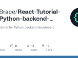 Github Bekbrace React Tutorial For Python Backend Developers React