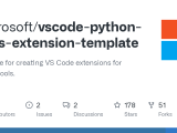 Github Microsoft Vscode Python Tools Extension Template Template For