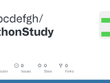 Github 2abcdefgh Pythonstudy