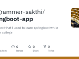 Github Programmer Sakthi Springboot App The Project That I Used To