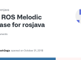 Ros Melodic Release For Rosjava Issue 19 Rosjava Genjava Github