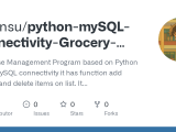 Github Pr1ynsu Python Mysql Connectivity Grocery Management Project