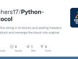 Github Witchers17 Python Protocol Spliting The String In To Blocks