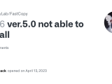 Ver 5 0 Not Able To Install Issue 166 Fastcopylab Fastcopy Github