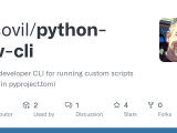 Github Sscovil Python Dev Cli Python Developer Cli For Running