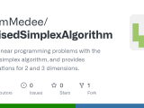 Github Adammedee Revisedsimplexalgorithm Solves Linear Programming