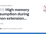 High Memory Consumption During Python Extension Loading Issue 8759