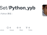 Github Jayset Python Yyb 最良心的 Python 教程