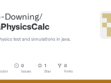Github Jake Downing Javaphysicscalc Some Physics Test And
