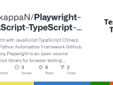 Github Bakkappan Playwright Javascript Typescript Csharp Python