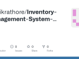 Github Kratikrathore Inventory Management System Using Python
