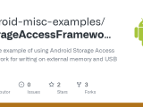 Github Android Misc Examples Storageaccessframeworkexample A Simple