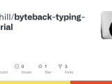 Github Kylehill Byteback Typing Tutorial
