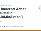 Incorrect Action Executed In Omlist Doaction Issue 55 Openmap