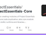 Github Projectessentials Projectessentials Core âš Api For Creating
