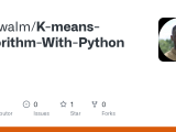 Github Tarawalm K Means Algorithm With Python