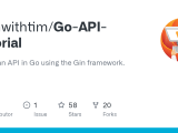 Github Techwithtim Go Api Tutorial Create An Api In Go Using The Gin