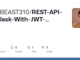 Github Thebeast310 Rest Api In Flask With Jwt Authentication And