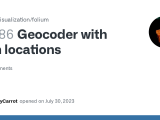 Geocoder With Own Locations Issue 1786 Python Visualization Folium
