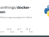 Github Pythonthings Docker Python Docker Official Image Packaging