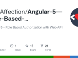 Github Codaffection Angular 5 Role Based Authorization With Web Api