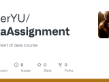 Github Fateryu Javaassignment Assignment Of Java Course
