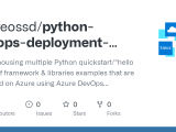 Github Azureossd Python Devops Deployment Samples A Repo Housing