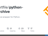 Github Smartfile Python Libarchive Libarchive Wrapper For Python