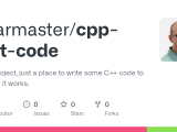Github Pearmaster Cpp Test Code Not A Project Just A Place To Write