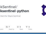 Github Stacksentinel Stacksentinel Python Python Client For Stack