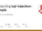 Github Bogdanorg Sql Injection Example Repo With Vulnerabilities