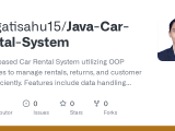 Github Pragatisahu15 Java Car Rental System A Java Based Car Rental