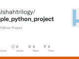 Github Kevalshahtrilogy Sample Python Project Sample Python Project