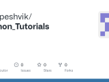 Github Boopeshvik Python Tutorials
